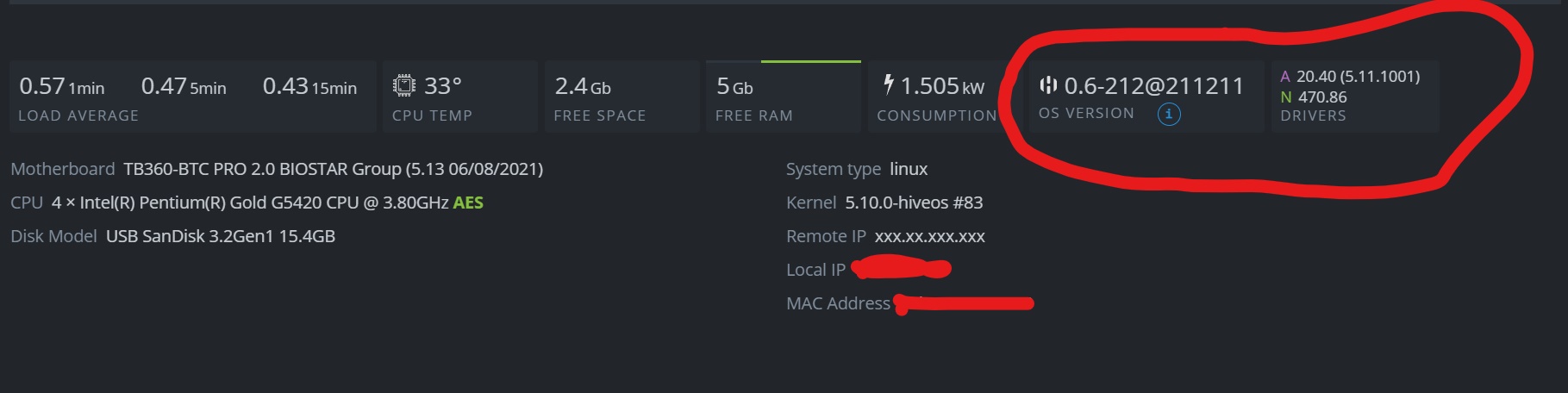 Please help me stats problem!! here in hiveos with Trex miner v.0.24.8. How to make fix this ...