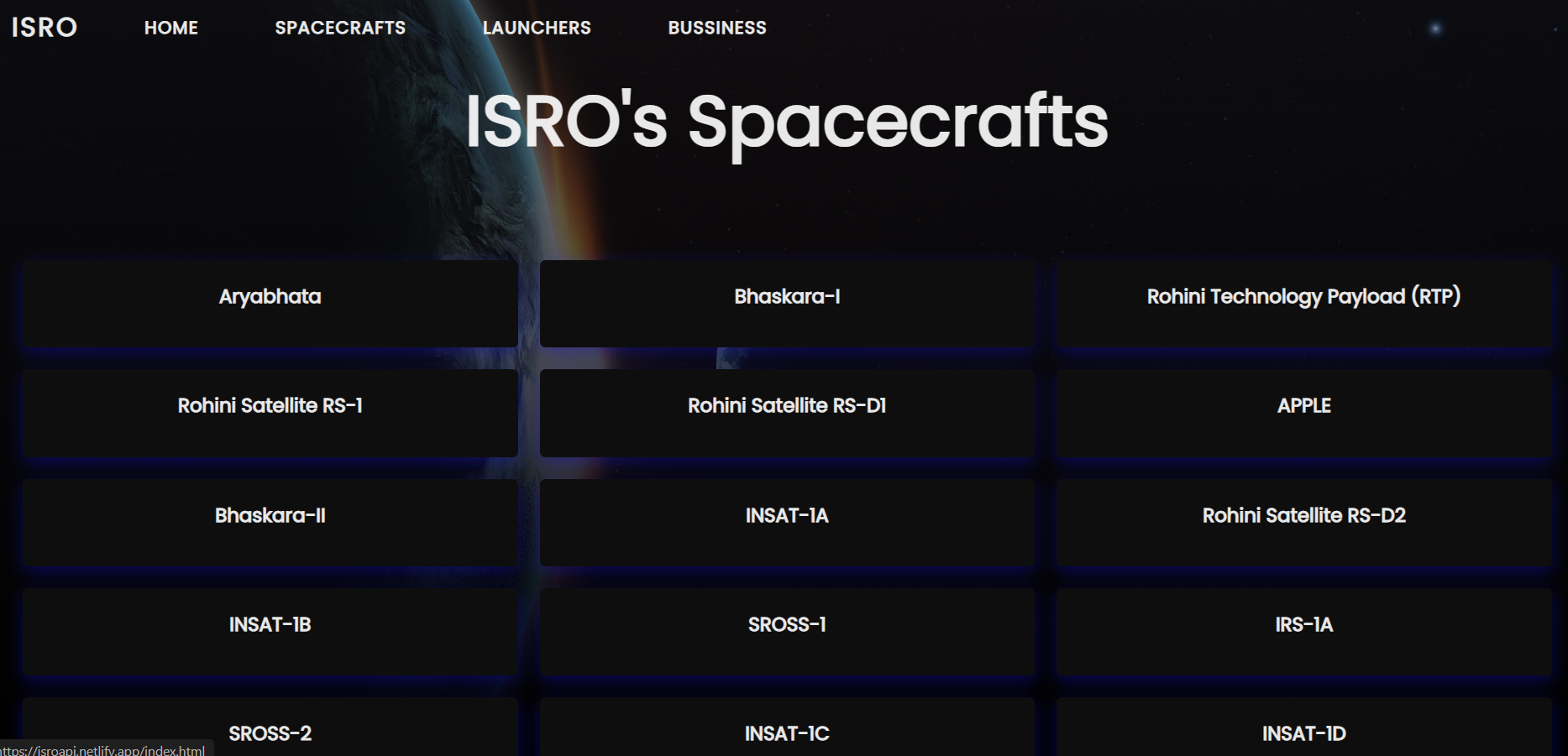 GitHub - VidyaSagarMehar/ISRO-API-JavaScript-htmlCss: Isro details using ISRO api
