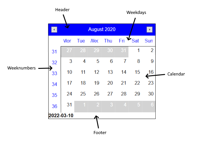 GitHub - Pabo77a/monthcalendar: A customizable month calendar for WPF