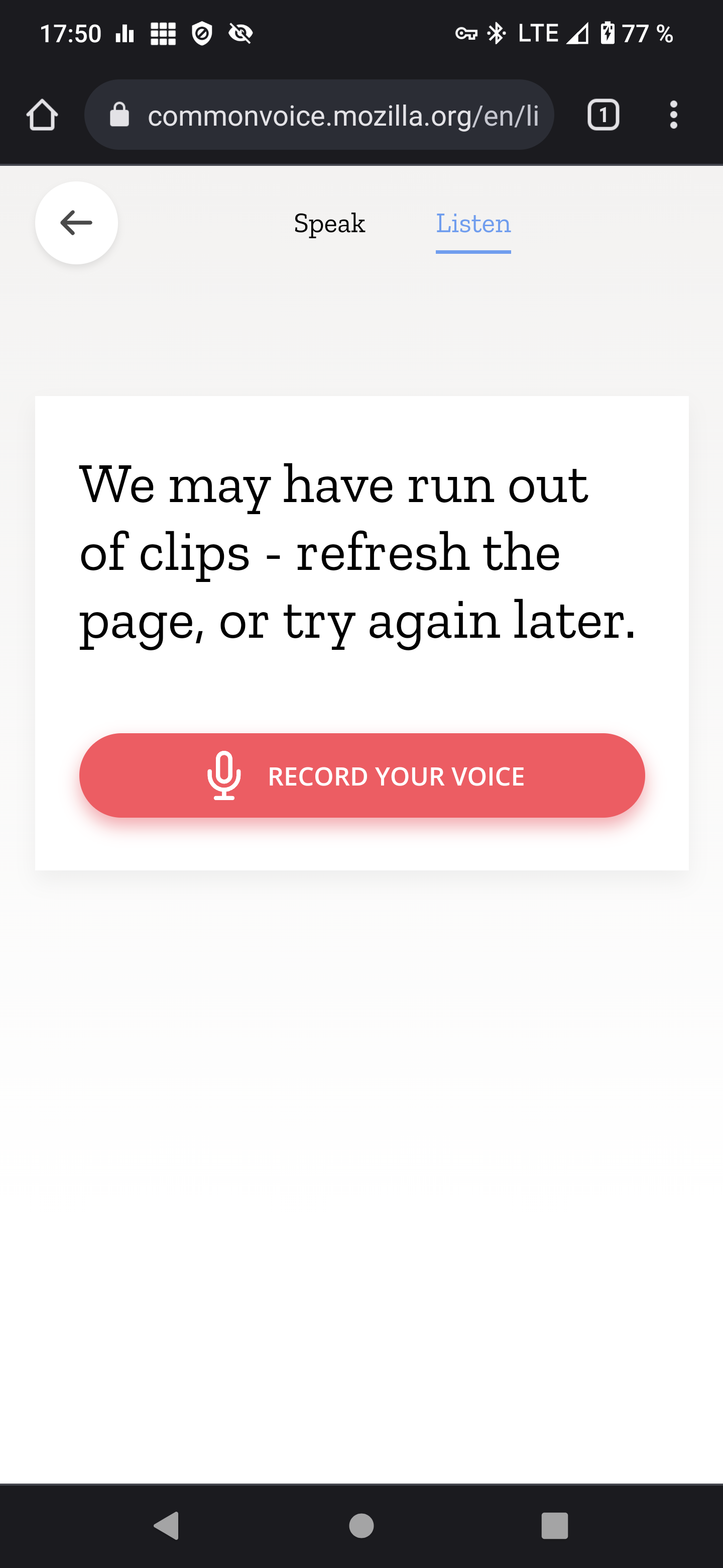 Updated "end of clips" message in validation not translated for other languages · Issue #3819 ...