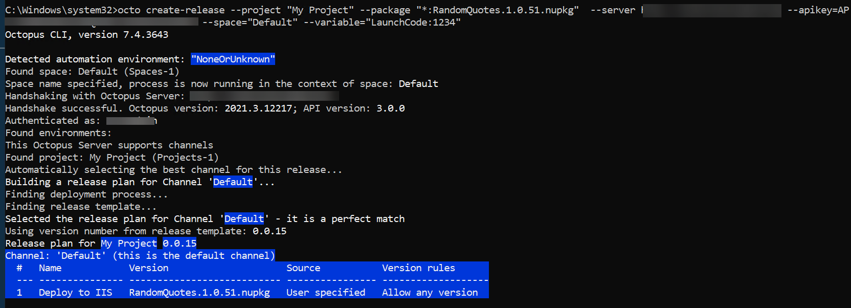 Code in a warning when prompted variable is set when the --variable parameter is set without ...