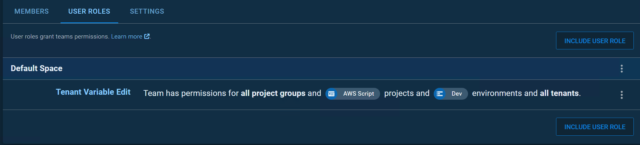 Users cannot edit any tenant project variables unless they have access to all environments and ...