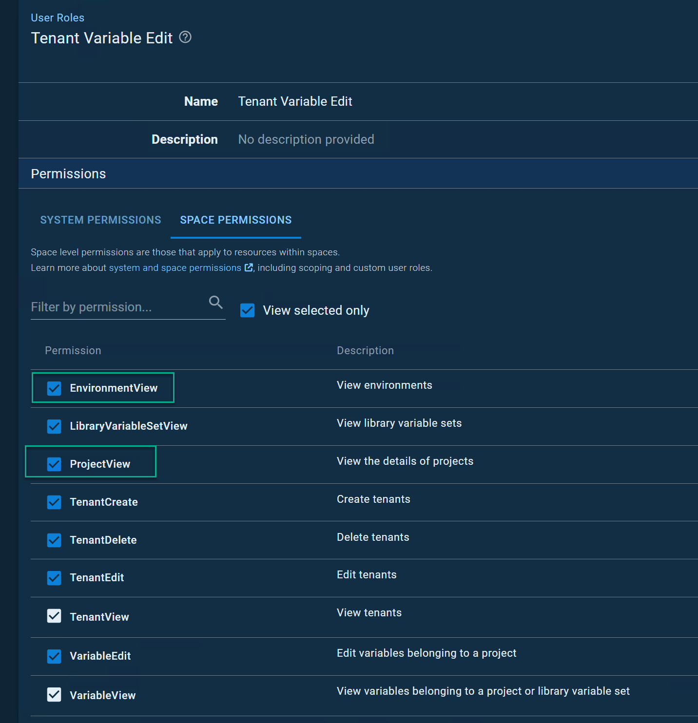 Users cannot edit any tenant project variables unless they have access to all environments and ...