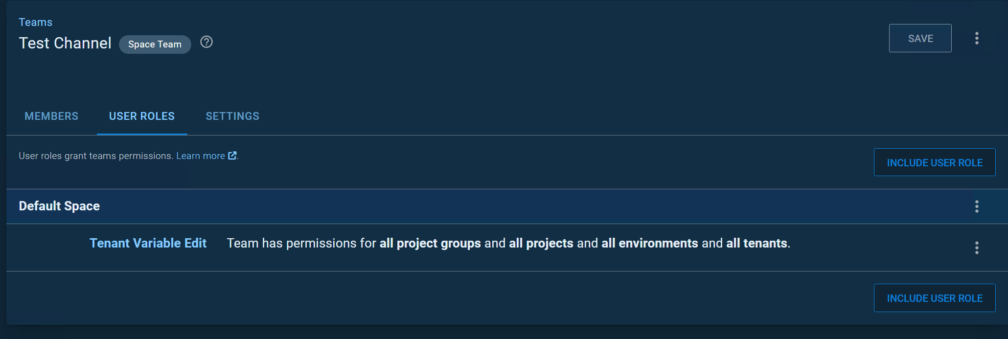 Users cannot edit any tenant project variables unless they have access to all environments and ...