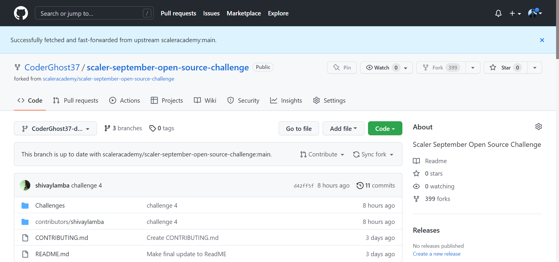 Challenge 1, 2, 3, 4 · Issue #476 · scaleracademy/scaler-september-open-source-challenge-2022 ...
