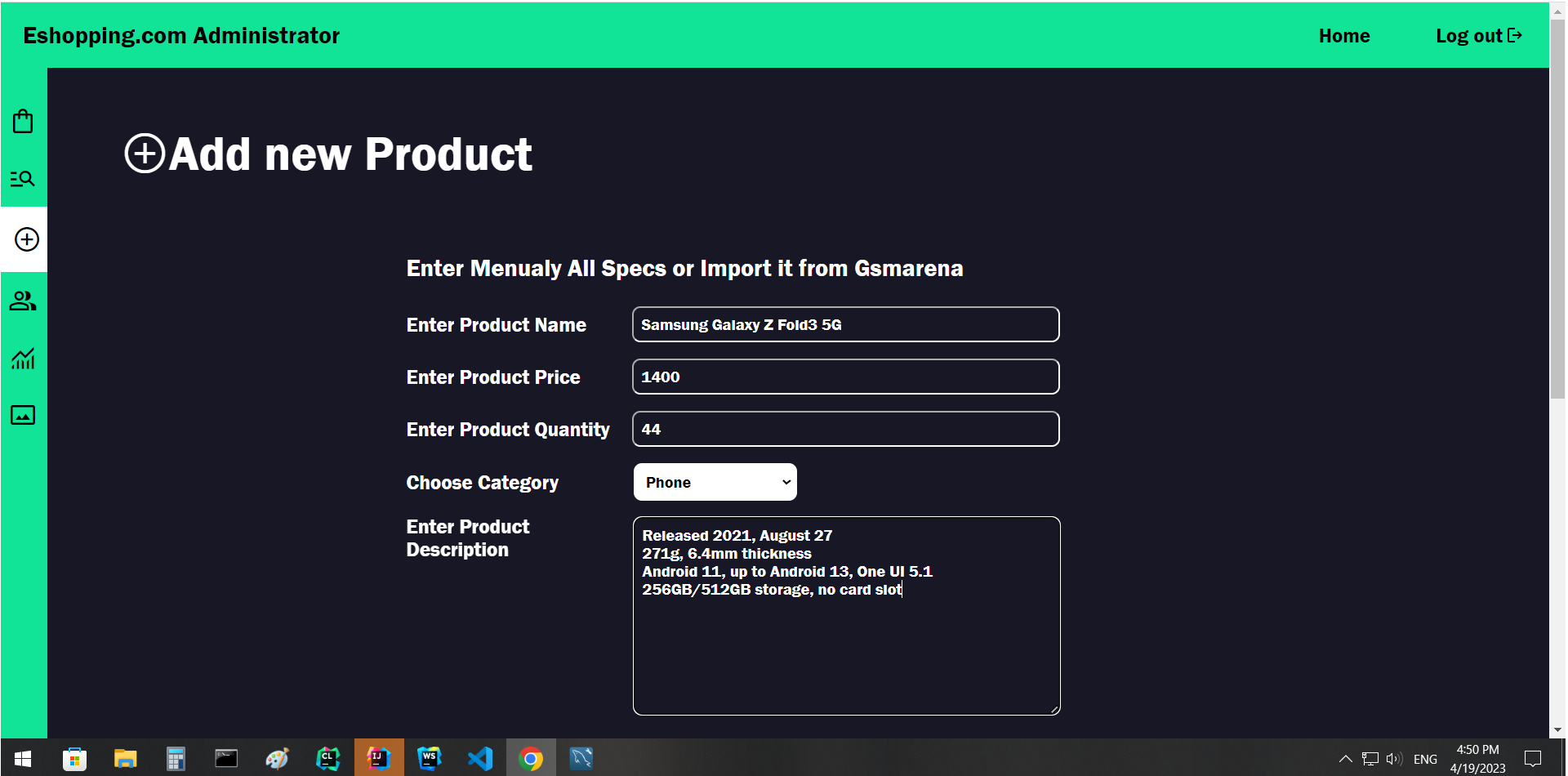 Github Tugushigiorgi Ecommerce Website With Spring Boot Vue Js
