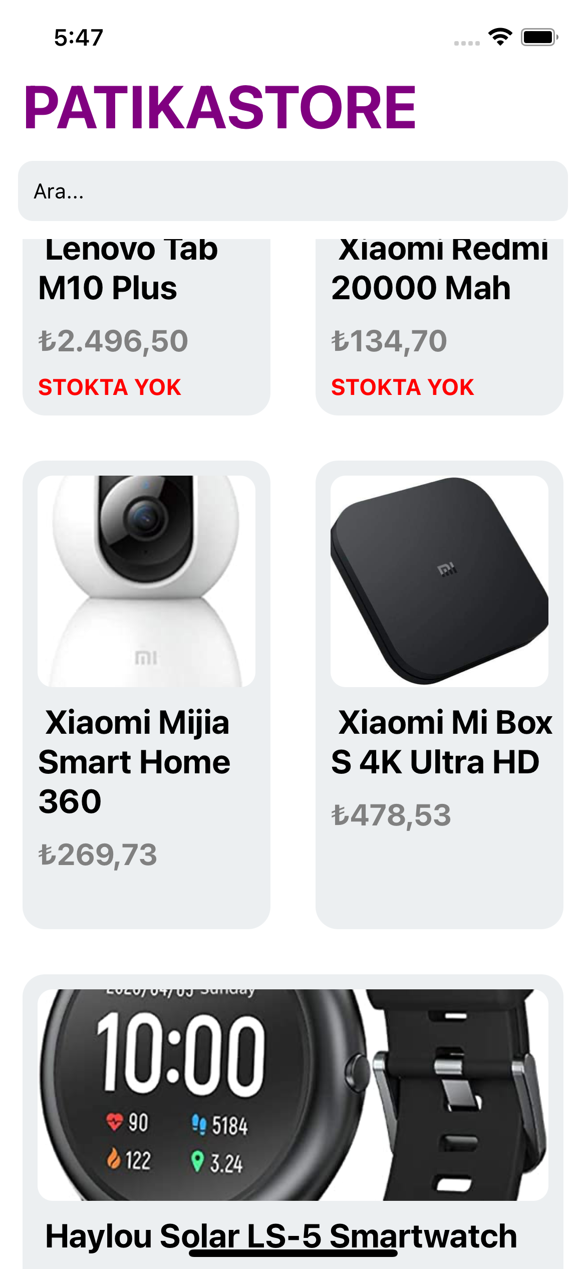 GitHub - tunacim/PatikaStore: StoreApp with ReactNative