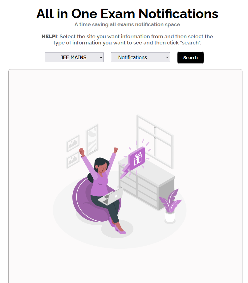 GitHub - MridulTi/Exam-Notification: A one-stop solution to all exam notifications . This is a ...