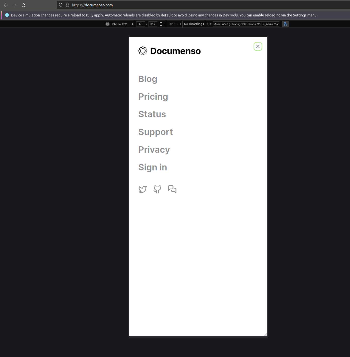 [Bug] - Issue with Hamburger Menu on Mobile View · Issue #508 · documenso/documenso · GitHub