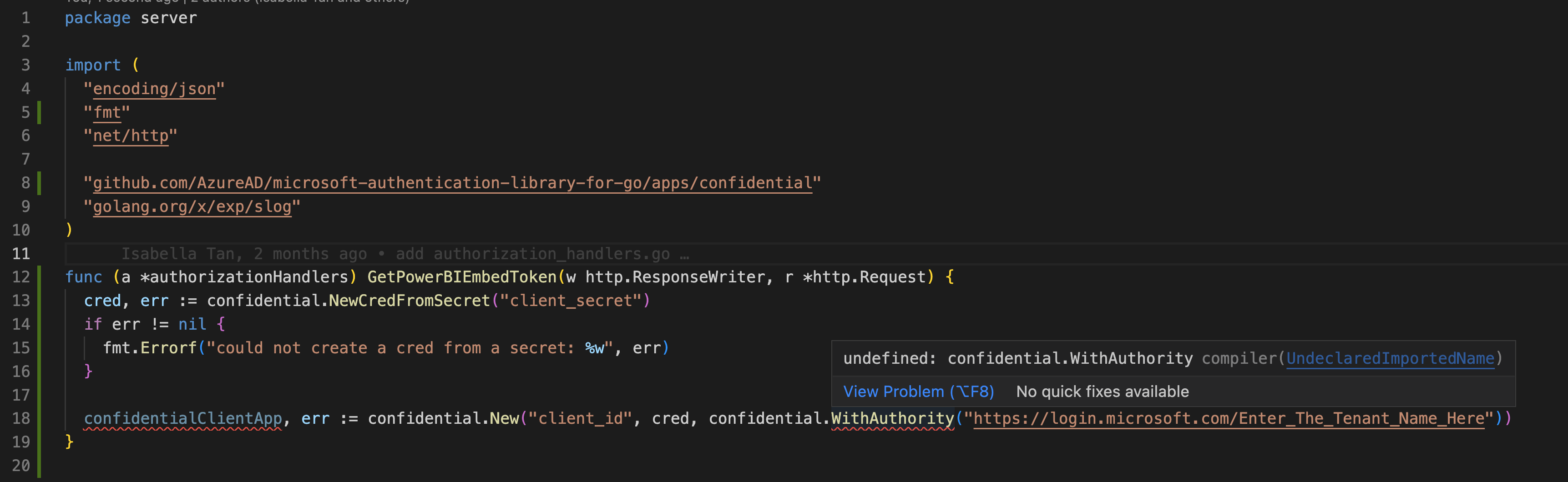 [Bug] confidential.WithAuthority is undefined · Issue #418 · AzureAD/microsoft-authentication ...