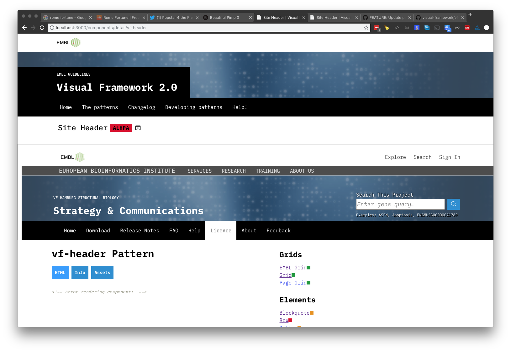 FEATURE: Update pattern library pattern layout · Issue #30 · visual-framework/vf-core · GitHub