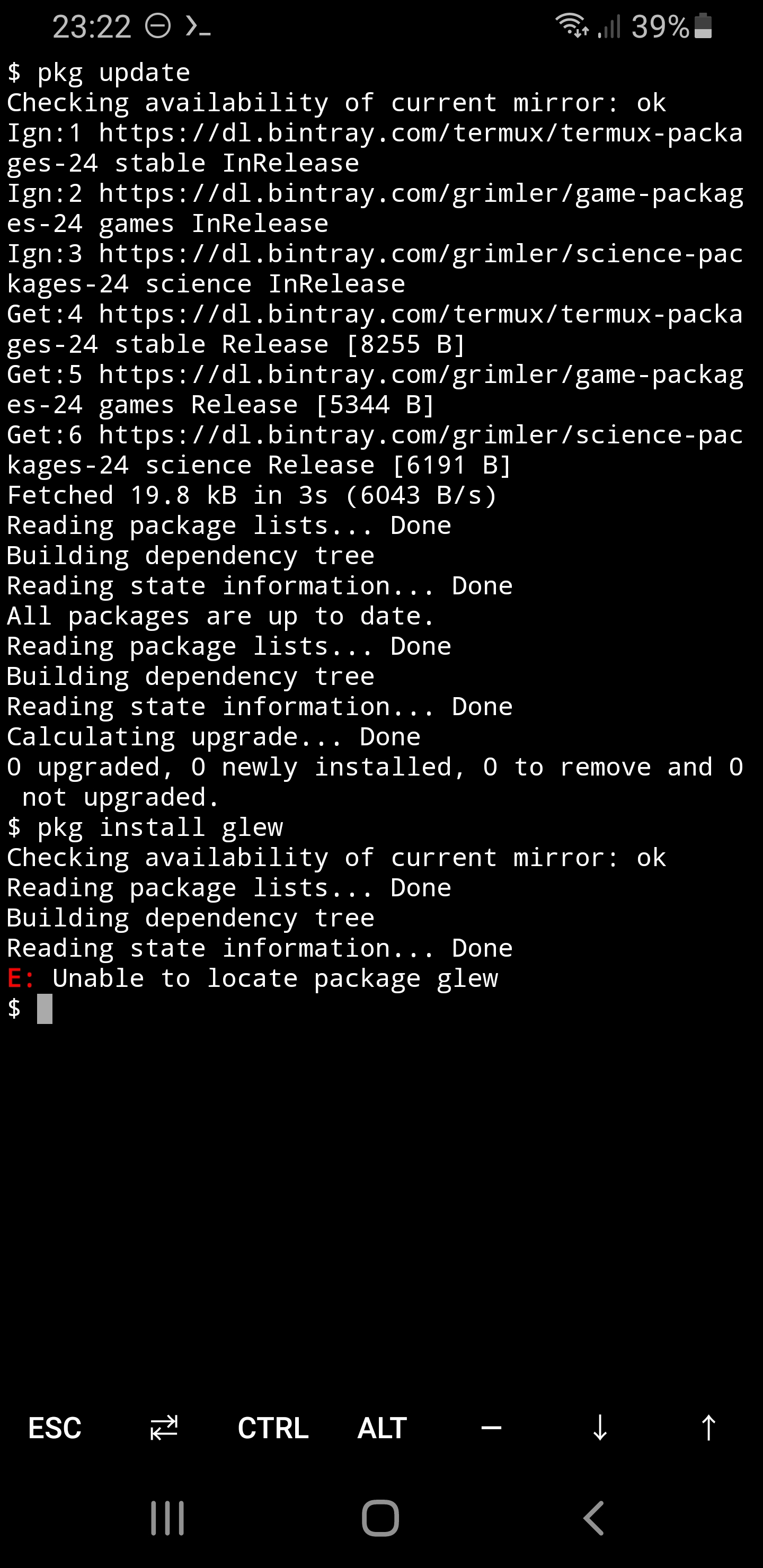 Glew · Issue 159 · Termuxx11 Packages · Github
