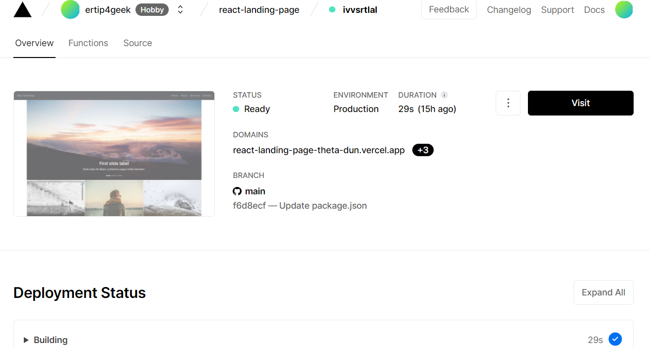 GitHub - ertip4geek/ReactLandingPage: https://react-landing-page-ivvsrtlal-ertip4geek.vercel.app/