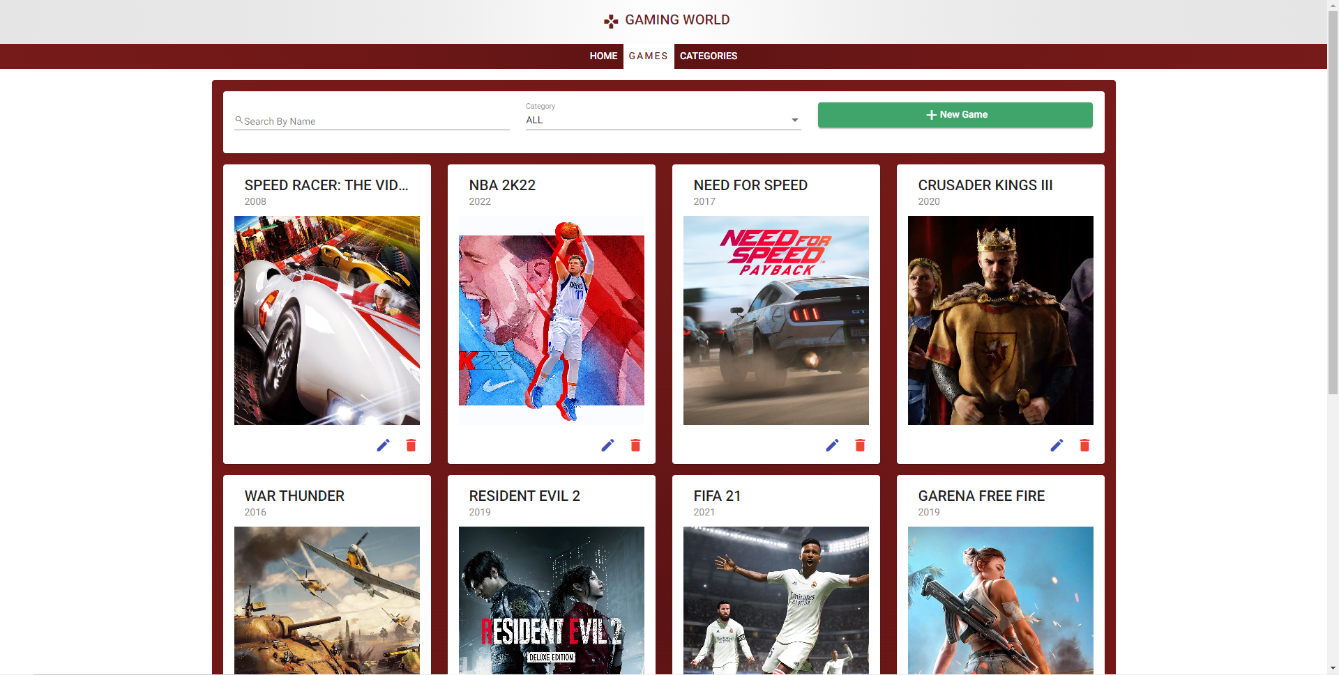 GitHub - souzxvini/Gaming-World: Esse projeto foi desenvolvido utilizando Angular 14 e está ...