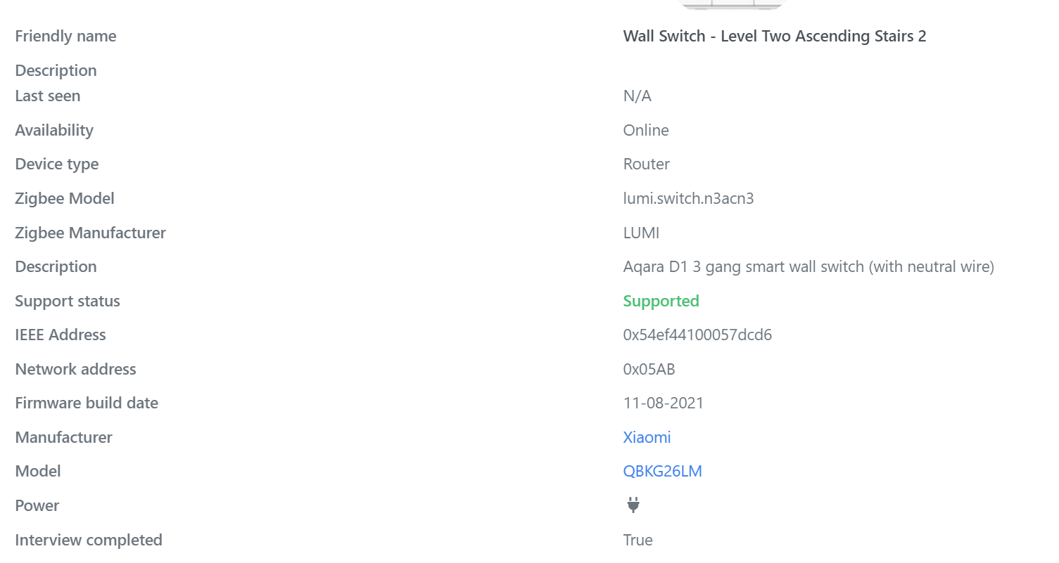 Aqara D1 Wall Switches Power Monitoring, Action buttons are not working ...