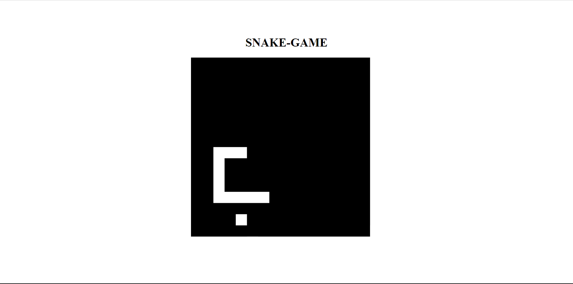 GitHub - RubensRG/Snake-Game: Jogo da cobrinha