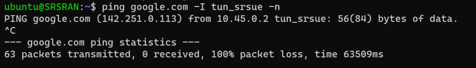 srsUE does not ping to Open5GS-EPC-GW · Issue #1241 · srsran/srsRAN_4G · GitHub