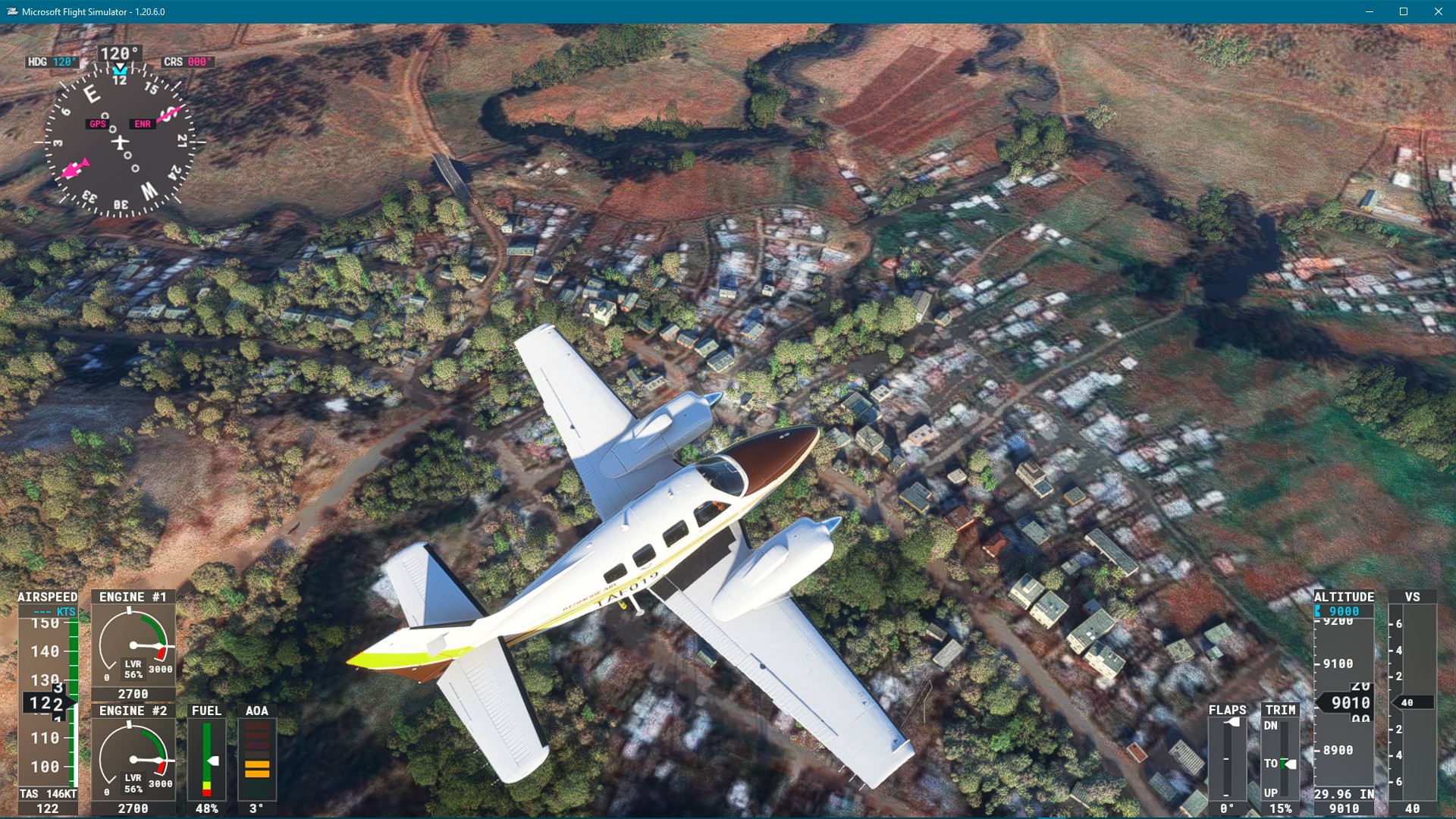 impoverishment of the building's autogen into the suburbs and countryside with MSFS 2020 Google ...