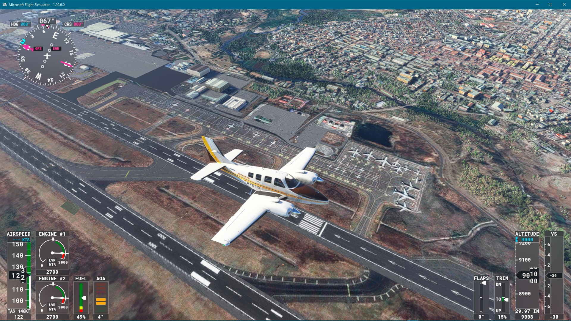 impoverishment of the building's autogen into the suburbs and countryside with MSFS 2020 Google ...