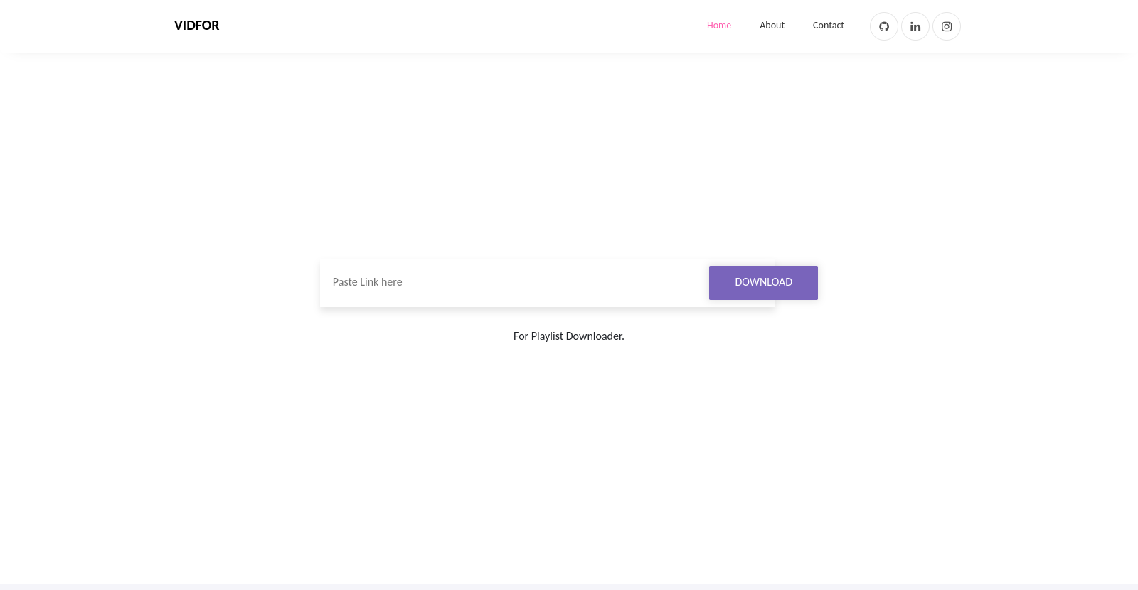 Github Chinmay404 Full Stack Youtube Playlist Downloader Django