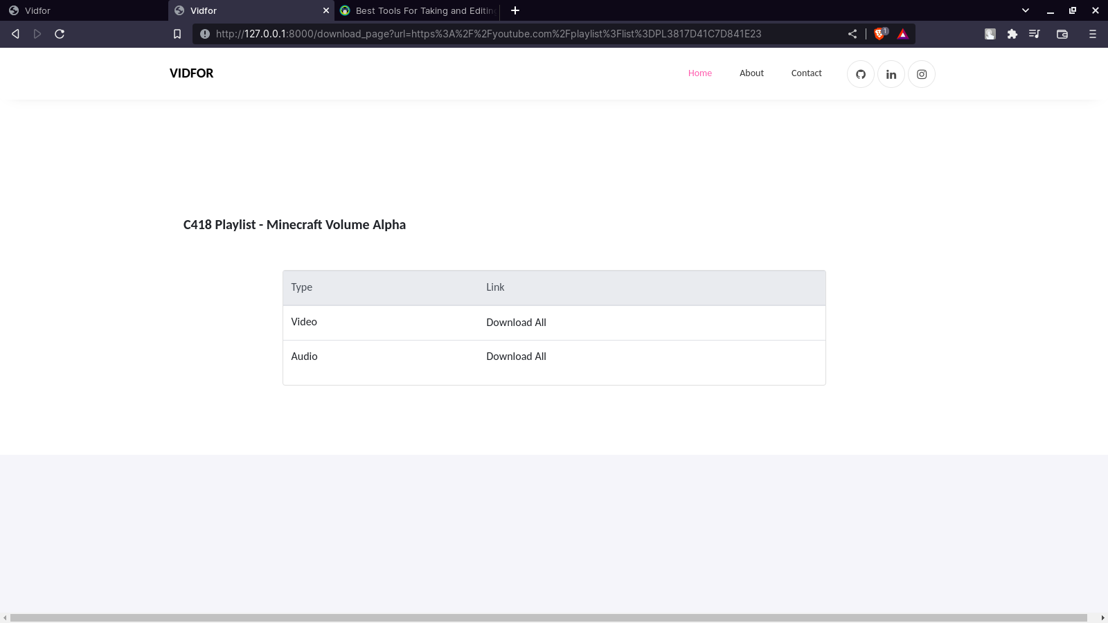Github Chinmay404 Full Stack Youtube Playlist Downloader Django