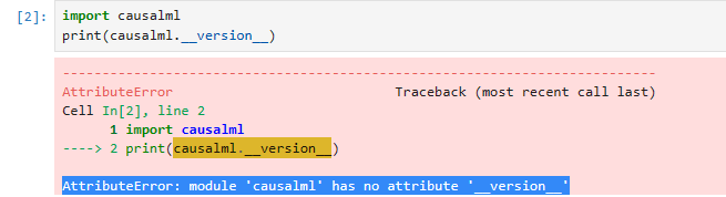 AttributeError when benchmark_simulation_studies.ipynb calls print(causalml.__version__) · Issue ...