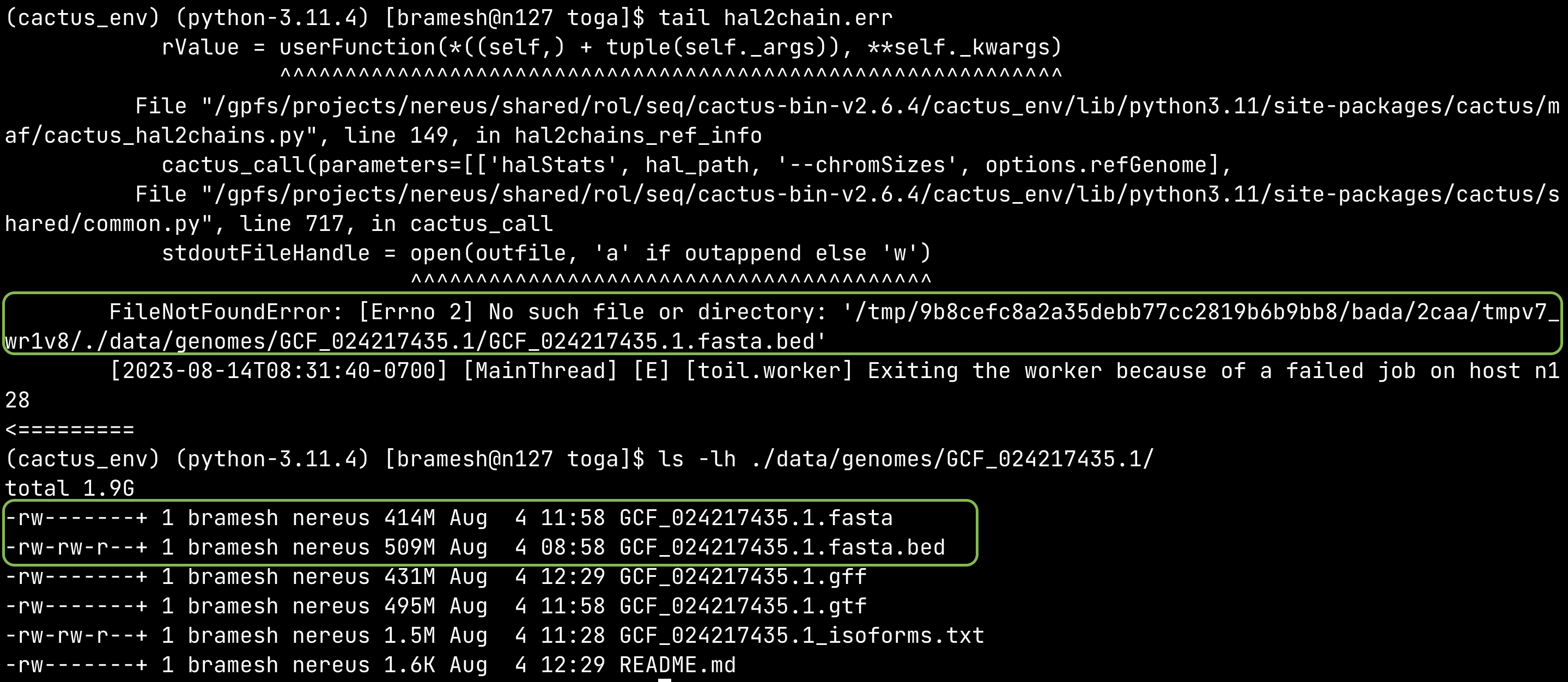 cactus-hal2chains FileNotFoundError: [Errno 2] bed file · Issue #1131 ...