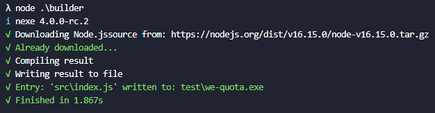 error when run with npm · Issue #1038 · nexe/nexe · GitHub