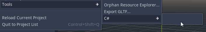 Project/Tools/C# shows no options · Issue #60940 · godotengine/godot ...