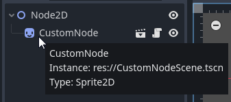 Custom node appears in the node list with the wrong type when it is instanced · Issue #76663 ...