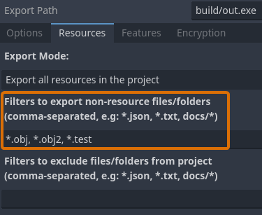 `.obj` files are not exported with the project · Issue #77570 · godotengine/godot · GitHub