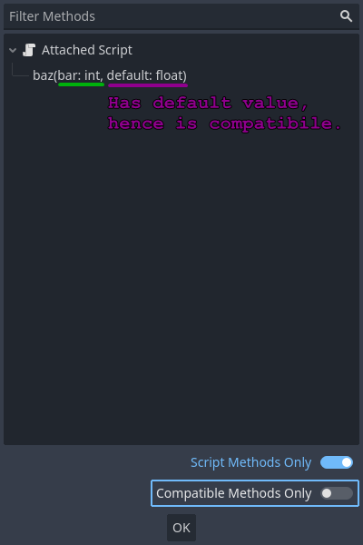 Connecting A Signal To A Method With Default Arguments With Binds To A Subclass With The Connect