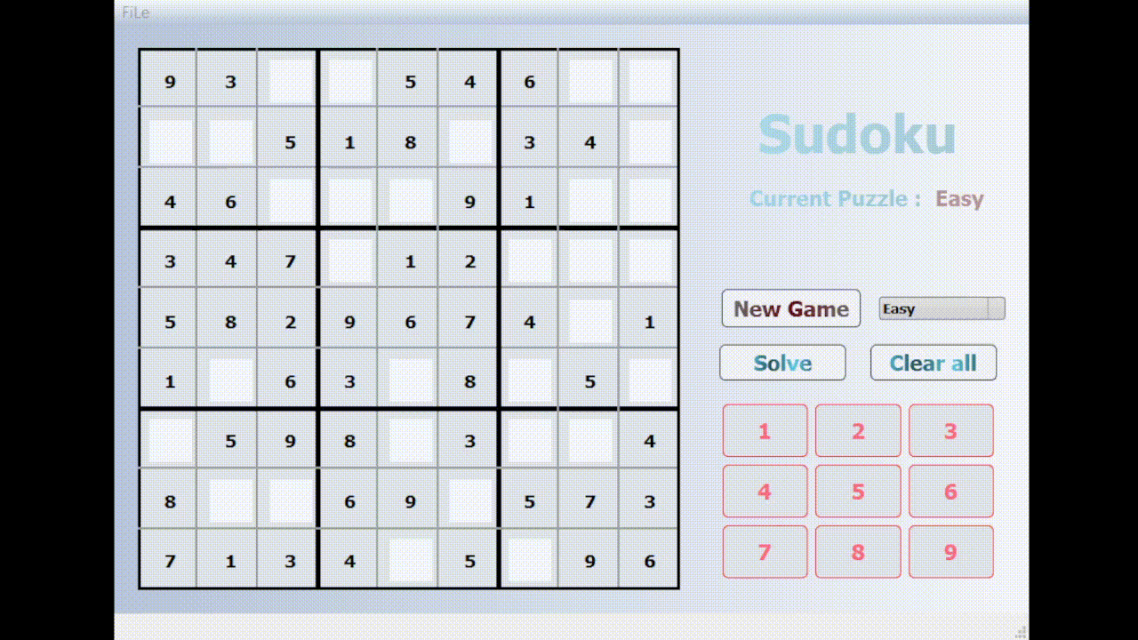 GitHub - ohidaoui/Sudoku: Sudoku game based on Qt framework