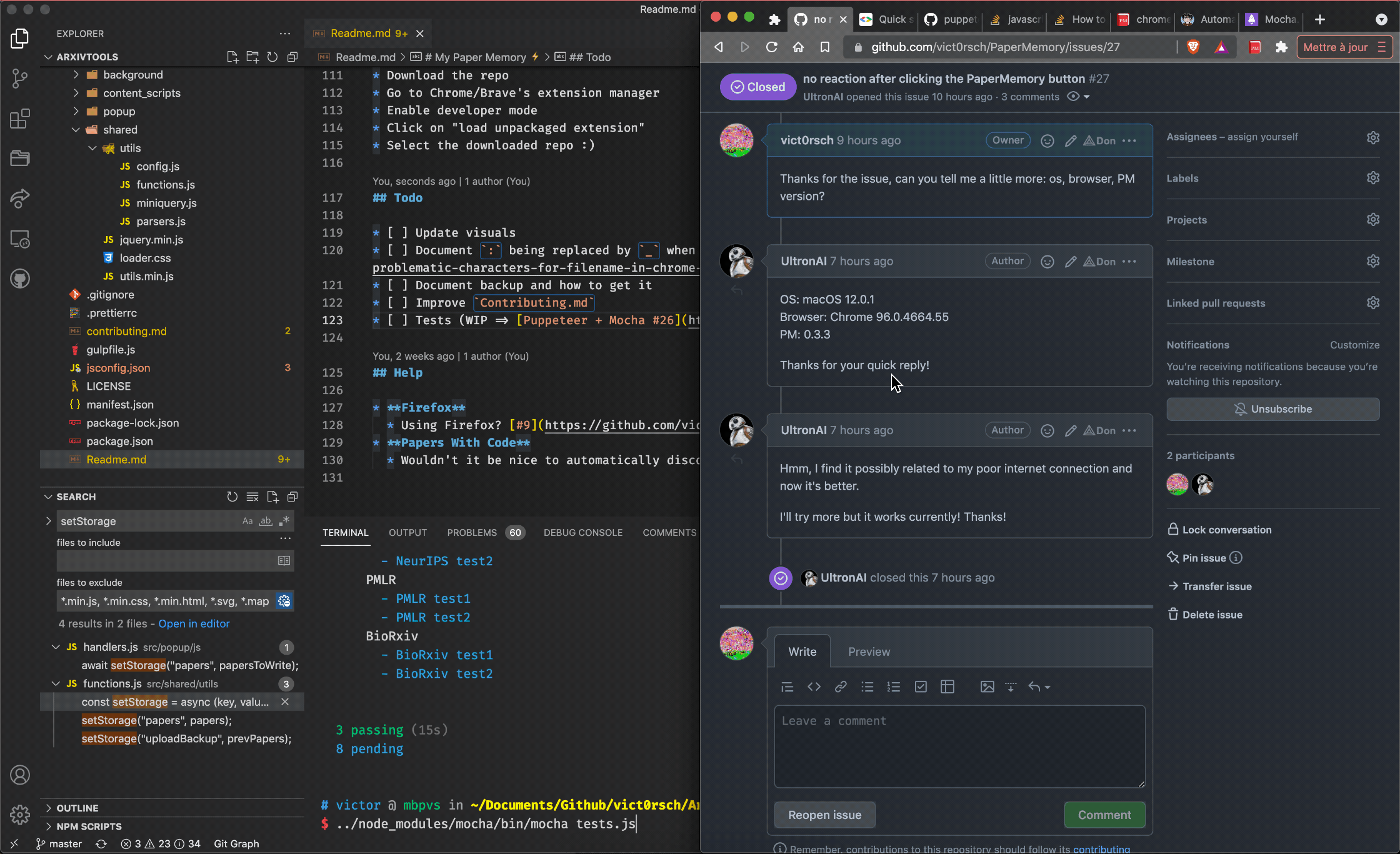 no reaction after clicking the PaperMemory button · Issue #27 · vict0rsch/PaperMemory · GitHub