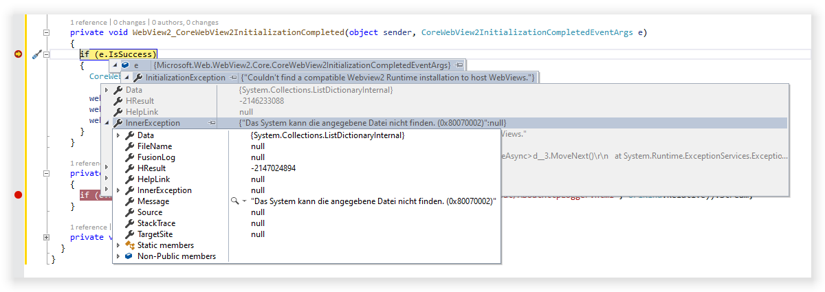 FileNotFoundException thrown when EnsureCoreWebView2Async is called · Issue #1297 ...