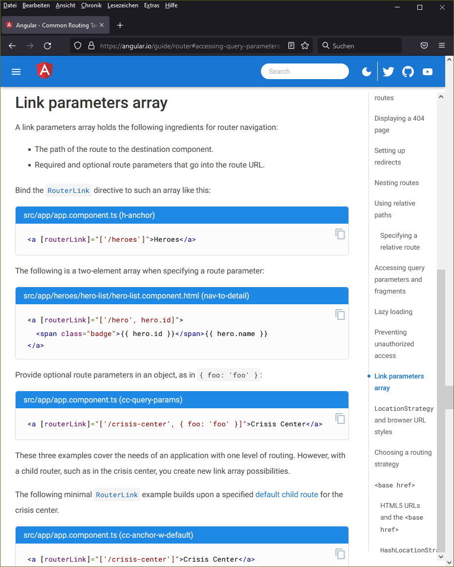 Documentation on Routing is too sparse · Issue #44397 · angular/angular · GitHub