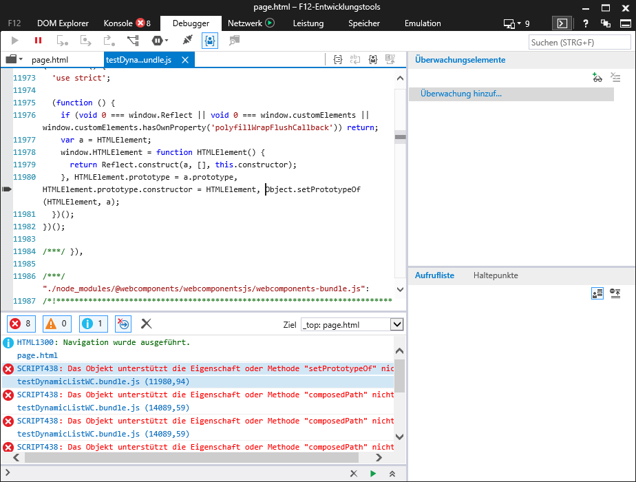 Setting broserslist to "ie 9" lacks "MutationObserver" object · Issue #9842 · babel/babel · GitHub