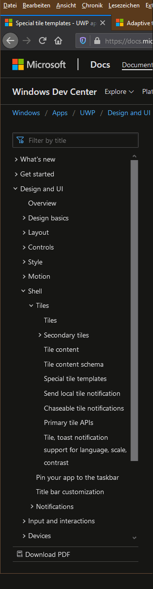 Page is missing in navigation tree · Issue #2624 · MicrosoftDocs/windows-dev-docs · GitHub