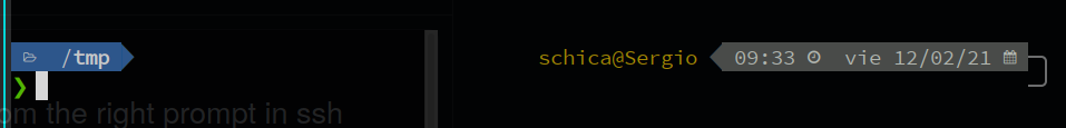 [Question] How to remove "context" from right prompt in ssh? · Issue #1259 · romkatv ...
