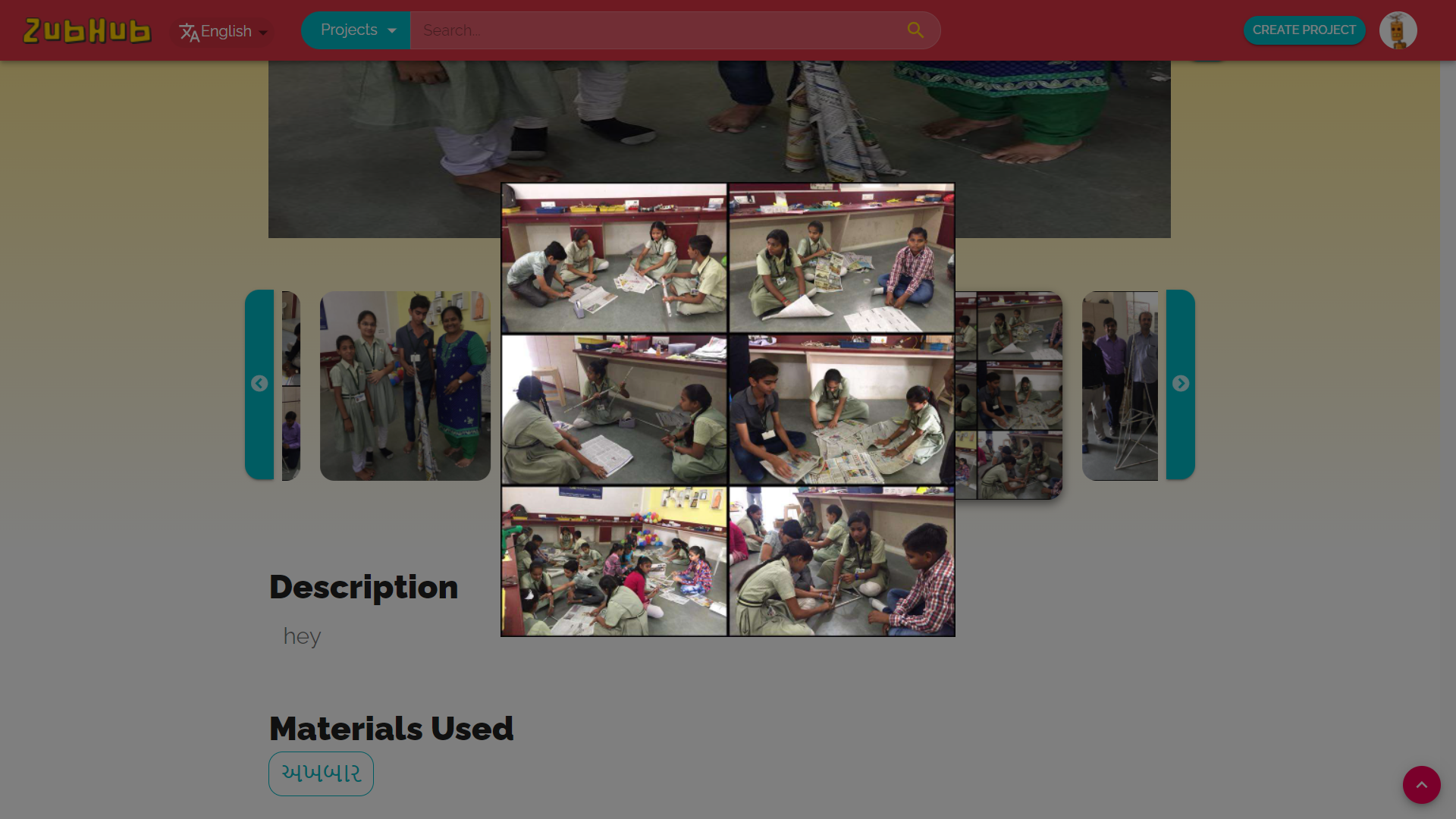 Navigation buttons on the caraousel images. · Issue #435 · unstructuredstudio/zubhub · GitHub