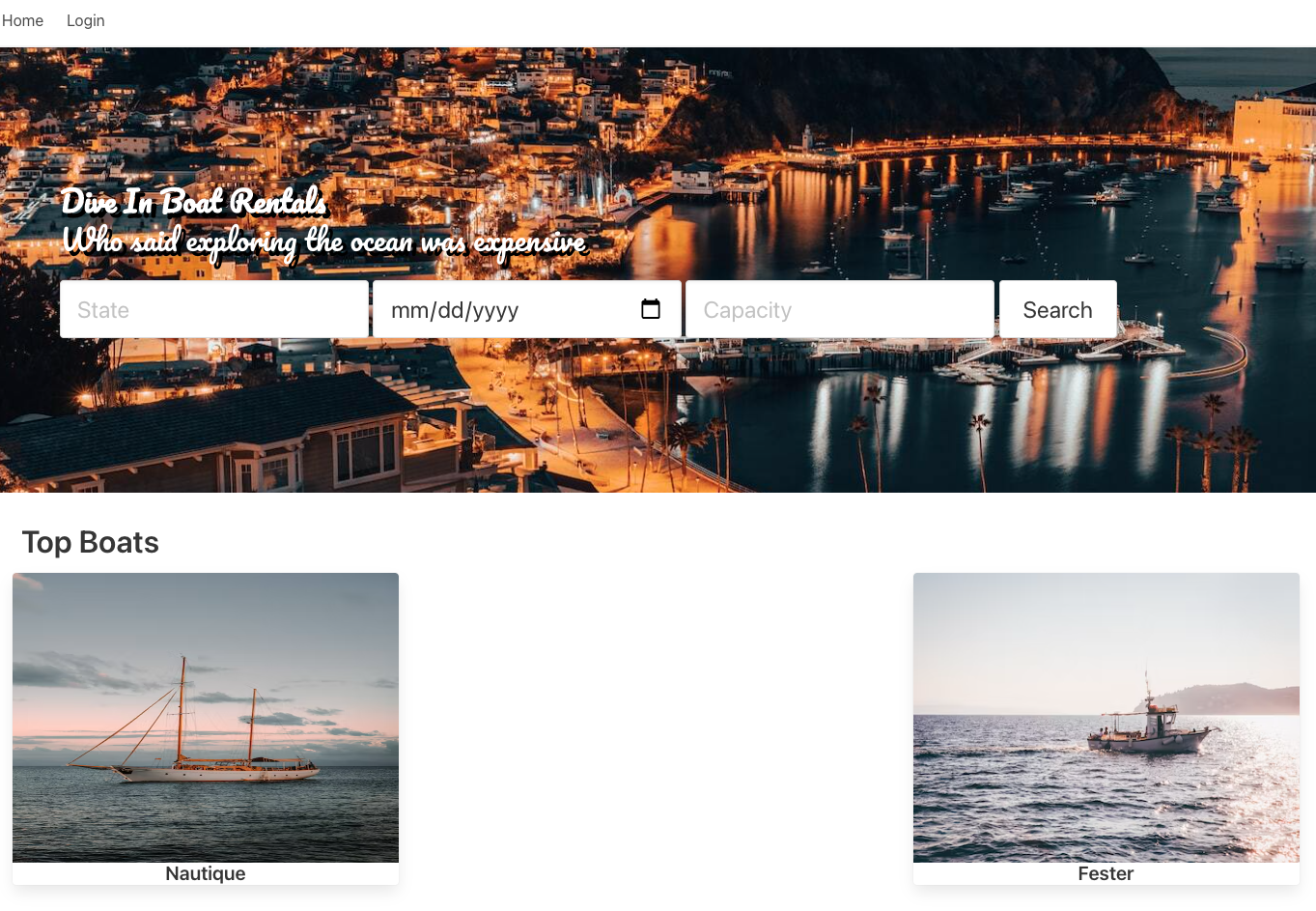 GitHub - ValentaCodes/DiveIn: A web app that simplifies boat renting.