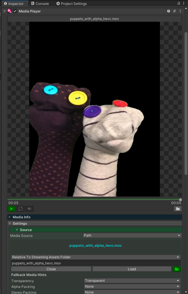 [iOS/macOS] HEVC+Alpha - alpha channel is ignored · Issue #1070 · RenderHeads/UnityPlugin ...