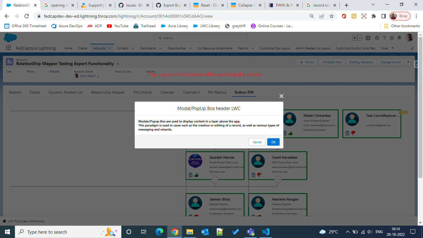 UI is breaking after opening modal on onclick function · Issue #700 · BALKANGraph/OrgChartJS ...