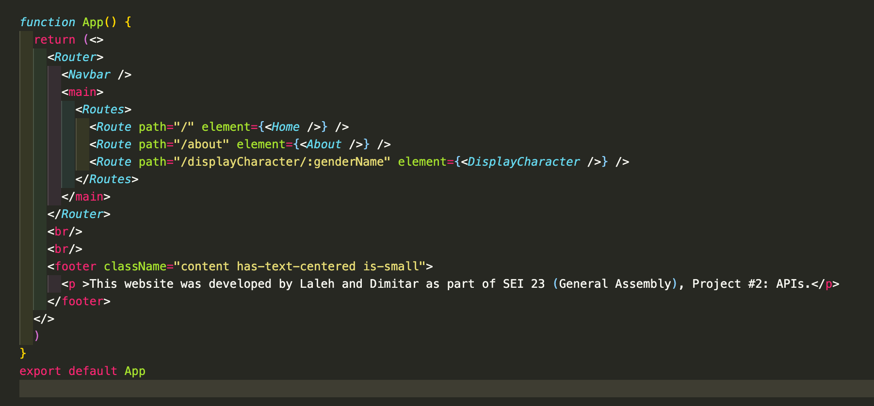 GitHub - Laleh-S/react-api: Project 2