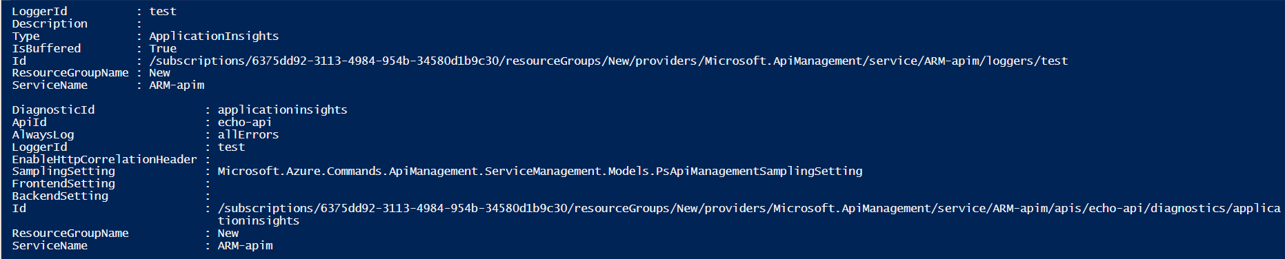 Code based solution for manual portal steps for "Enable Application Insights logging for your ...