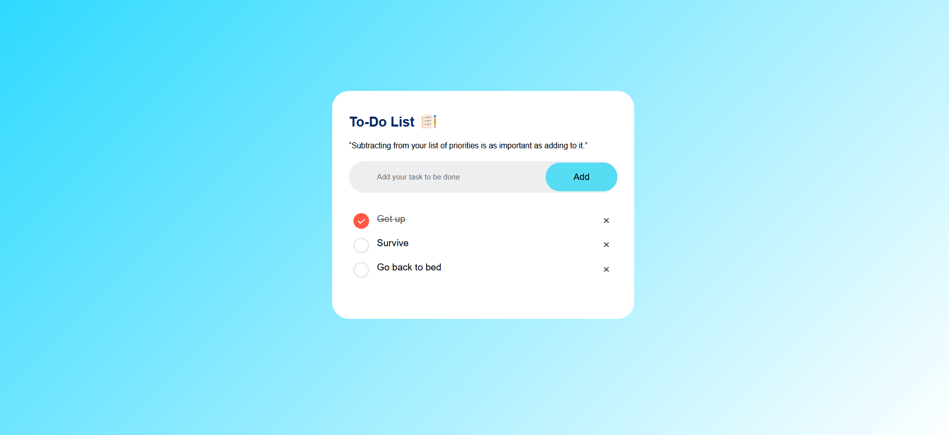 GitHub - Kanika-Y/To-Do-List-App: Users can create a list of tasks that they need to complete or ...
