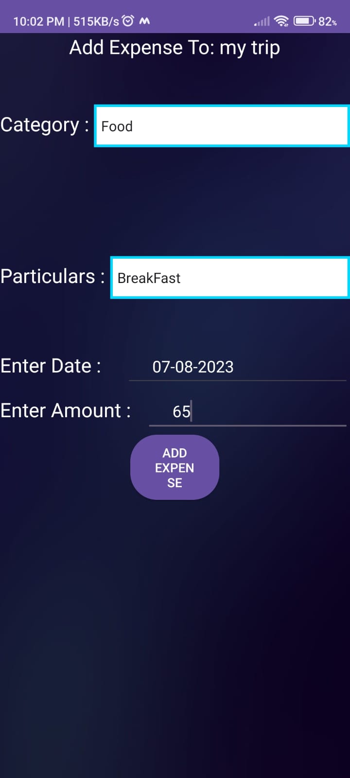 GitHub - jayasuryard31/Trip-Expense-Tracker: An application used to track the Expense in trip ...