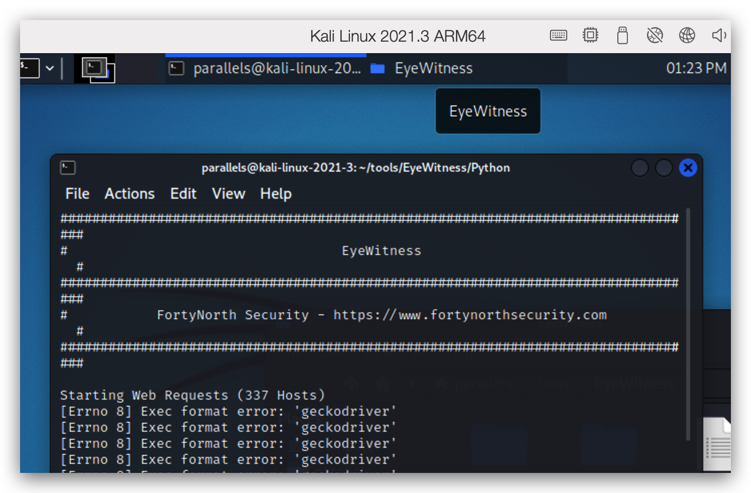 Kali ARM support - wrong Geckodriver · Issue #577 · RedSiege/EyeWitness · GitHub