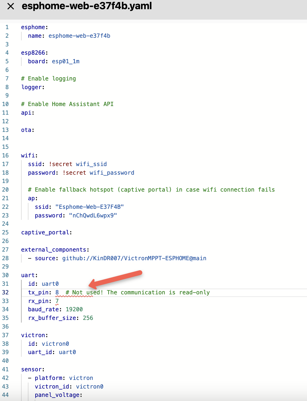 Installation Error · Issue 101 · Kindr007 Victronmppt Esphome · Github