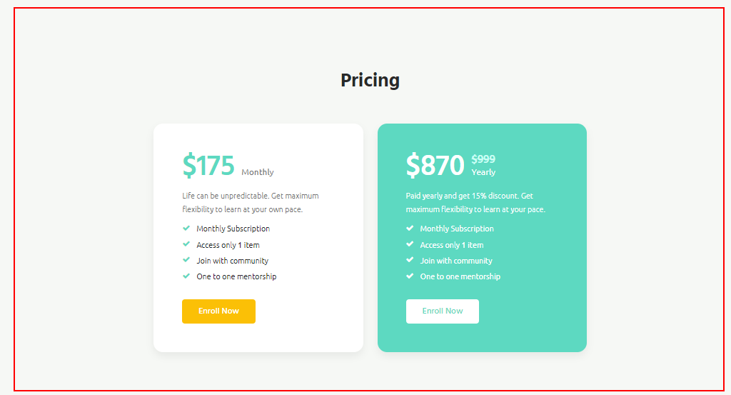 Section - Pricing · Issue #11 · front-end-by-rimantas/41-grupe-portfolio-docland · GitHub